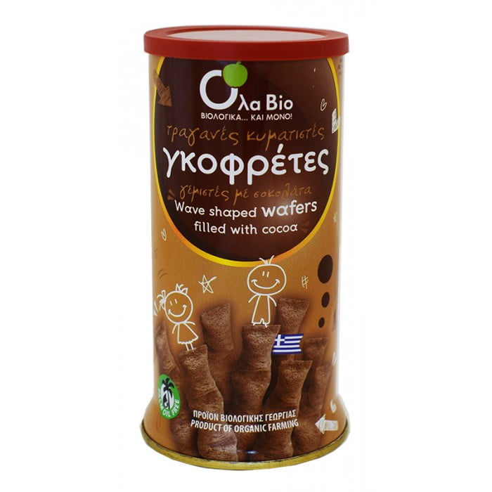 Γκοφρέτες γεμιστές με σοκολάτα (Πουράκια) ΒΙΟ 140gr - House of Deli